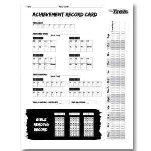 T&T Achievement Record Card: DOWNLOAD ONLY | Awana Australia